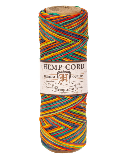 10 lb. Multicolor Variegated Hemp Cord - Hemptique