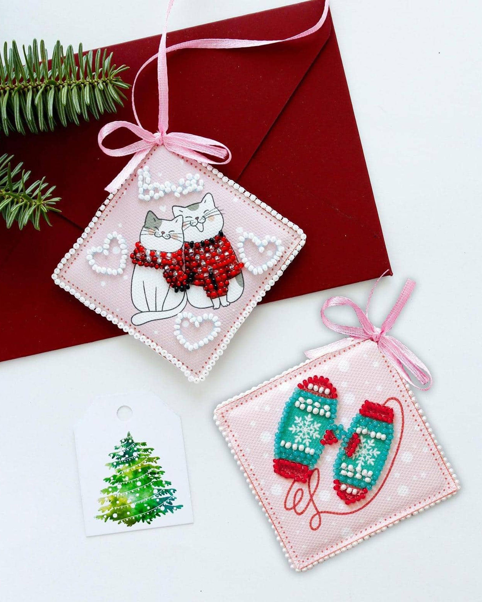 Mini Bead Embroidery Kit - We Purr – Hemptique